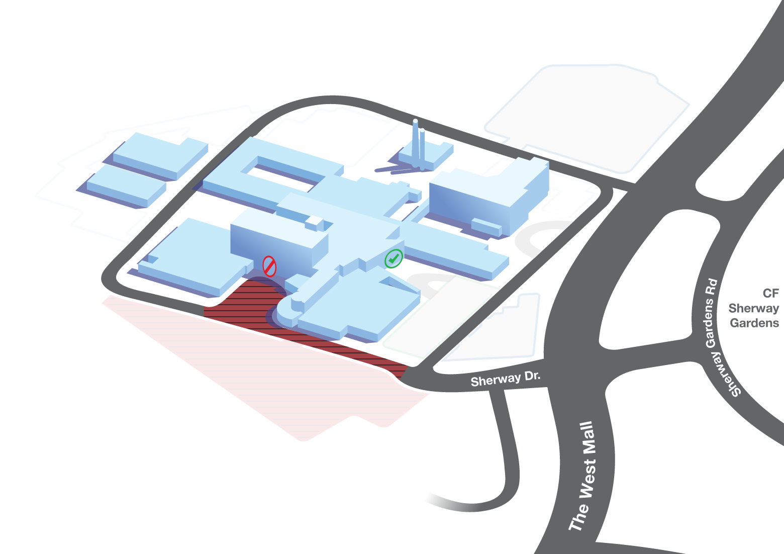 Queensway Health Centre - Parking Map